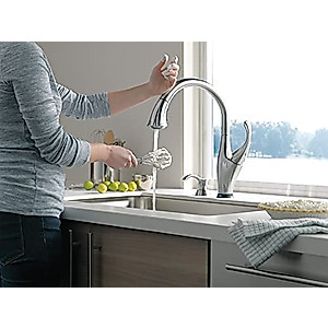 Delta Faucet Addison Touch Kitchen Faucet Brushed Nickel, Kitchen Faucets with Pull Down Sprayer, Kitchen Sink Faucet, Touch Faucet for Kitchen Sink, Touch2O Technology, Arctic Stainless 9192T-AR-DST