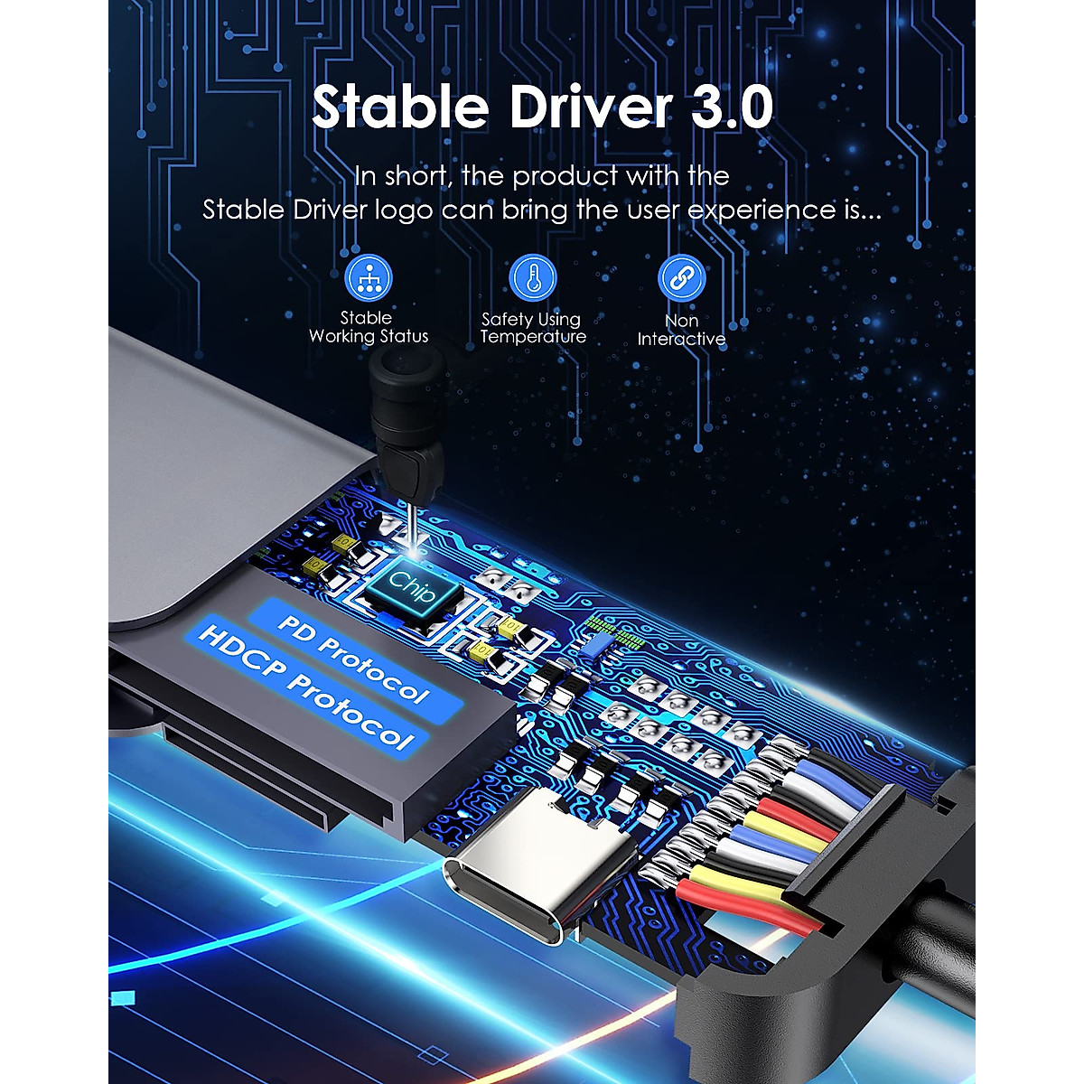 LENTION USB C Hub with 100W Charging, 4K HDMI, Dual Card Reader, USB 3.0 & 2.0 Compatible 2023-2016 MacBook Pro, New Mac Air/Surface, Chromebook, More, Stable Driver Adapter (CB-CE18, Space Gray)