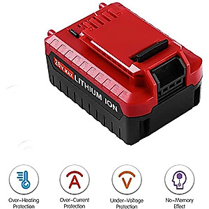 2 Packs 6.0Ah Extended Capacity Replacement Battery Compatible with Porter Cable 20V Lithium-ion Battery MAX PCC685L PCC680L PCC682L PCC685LP Cordless Power Tools Batteries