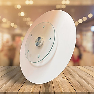 12 Inch Glass Lazy Susan-Unique Print Sturdy and Stable-4mm Glass Thickness- Rotating Tray Table Top - Spices Storage Holder -Cabinet Spices Holder-Tempered Glass Lazy Susan Table-Lazy Susan Fridge