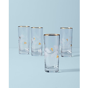 Lenox 886859 Holiday Gold 4-Piece Highball Glass Set