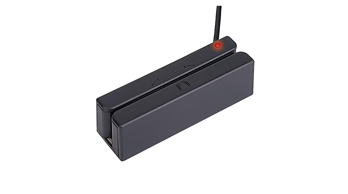 USB Magnetic Stripe Card Reader 3-Track POS Credit Card Swipe Reader