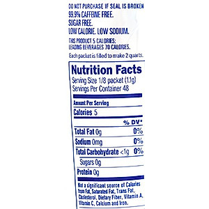 Crystal Light Iced Tea Decaffeinated Lemon Natural Flavor, 12-Quart 1.5-Ounce Canister (Pack of 3)