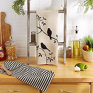 DII Decorative Oversized Festive Dishtowels, 18x28, Bushel & Peck, 2 Piece