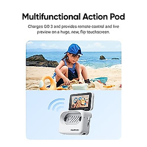 Insta360 GO 3 (64GB) – Small & Lightweight Action Camera, Portable and Versatile, Hands-Free POV, Mount Anywhere, Stabilization, Multifunctional Action Pod, Waterproof, for Travel, Sports, Vlog