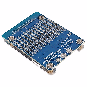 Lithium Battery Protection Board, AITRIP 2PCS 13S 48V 20A Li-ion Cell 18650 Battery Protection BMS PCB Board with Cable with Balance Function for 13S Battery Protection