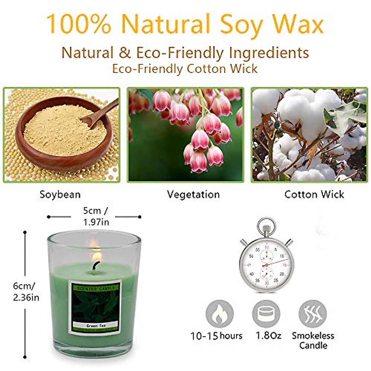 12 Packs Scented Aromatherapy Candle Set, 1.8 Oz Soy Votive Candle for Home Decoration, Candle Gifts for Christmas Thanksgiving and Anniversary