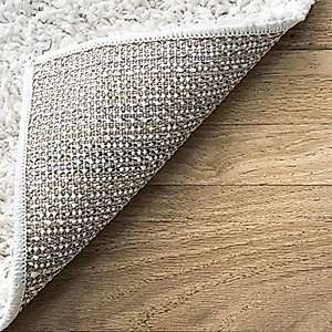 nuLOOM Wowshag Area Rug, 5' 3" x 7' 6", White