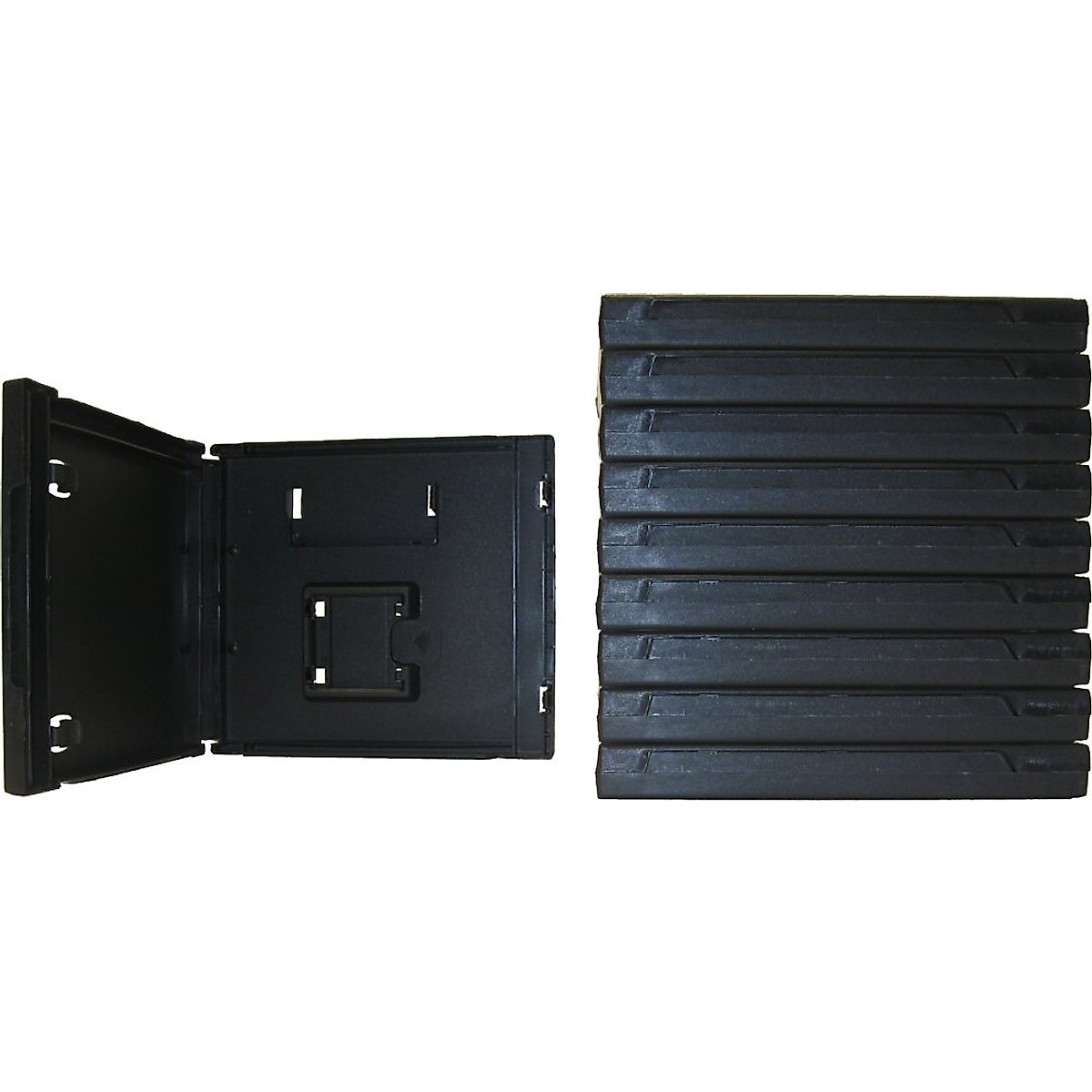 (10) Standard Empty Replacement Game Cases - Compatible with Black Nintendo DS - VGBR14DSBK