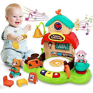 Musical Toys for Toddlers 1-3 with Music Sound Light Gift for 1 Year Old Girls Boys Toys Age 2 Preschool Learning Developmental Toys for Toddlers 1-3 Educational Infant Baby Toys 6 9 12 18 Month