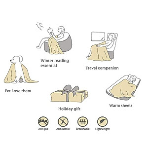 BEEBARYJ Singer Throw Blanket, Novelty Soft Singer Blanket, Fashion Innovative Throw Blanket, Soft and Warm, White Blanket Birthday Fan Concert 50x60in