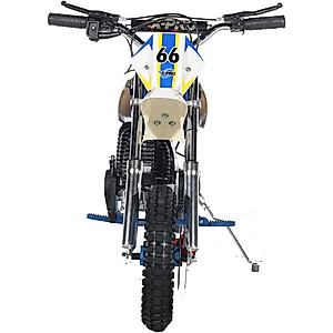 X-PRO 40cc Kids Dirt Bike, 4-Stroke Gas Power Mini Pit Bike with Off-Road Tire and Disc Brake,Blue