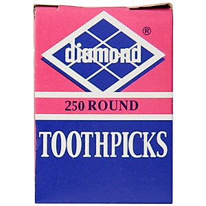 Diamond Round Toothpick Tray, 250 Count