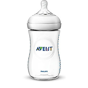 Philips AVENT Natural Baby Bottle, Clear, 9oz, 2pk, SCF013/27