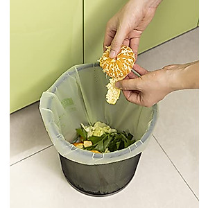 200 Count 100% Compostable Bags, 2.6 Gallon – Small Kitchen Trash Bin Bags, US BPI & OK Compost Home Certified, ASTM D6400 Certified (2 Pack Of 100)