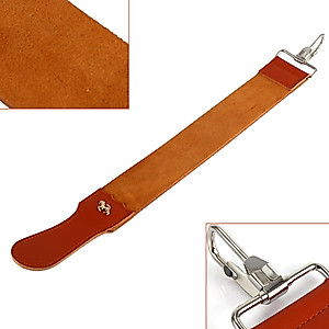 Straight Razor Sharpener Strap Belt,Genuine Leather Razor Folding Knife Shave Knife Strop Leather For Razor Strops Hair-Removal-Razor-Strops Sharpener Sharpening Belt