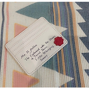 Harry Potter Minimalist Front Pocket Faux Leather Wallet- Slim Credit Card holder- Hogwarts Acceptance Letter wallet bag for Men and Women, Beige (ZZKJrfid4)