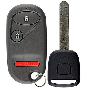 KeylessOption Keyless Entry Car Remote Fob With Uncut High Security T5 Ignition Transponder Key Replacement For OUCG8D-344H-A