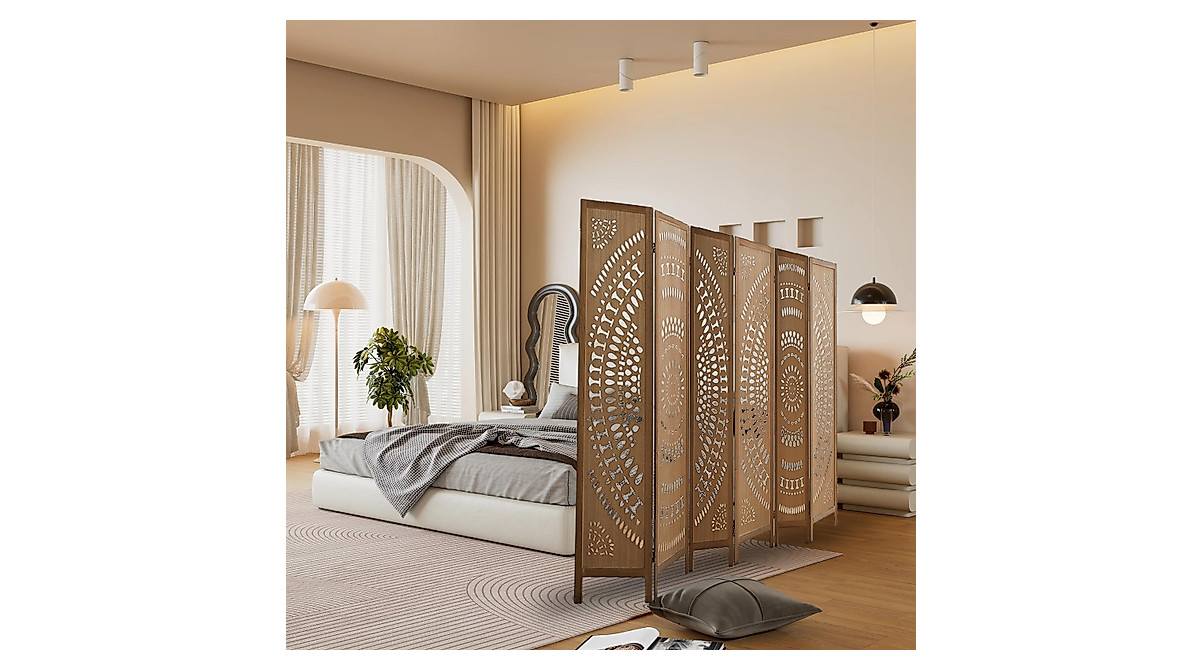 ALeesing 6 Panel Boho Room Divider - Stylish & Practical