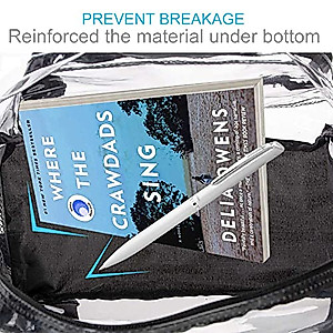 gxtvo Clear Sling Bag, Stadium Approved Crossbody Backpack for Women and Men - Black