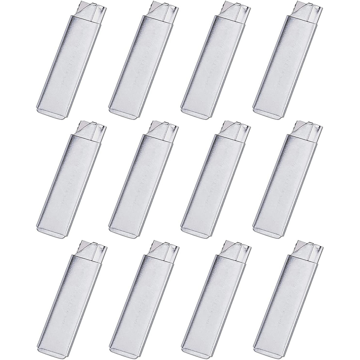 Veltec Standard Box Cutter Retractable Blade Original Utility Knife, for Boxes, Papers, Cardboards, Packages, Tape, Metal Body (Pack of 12)