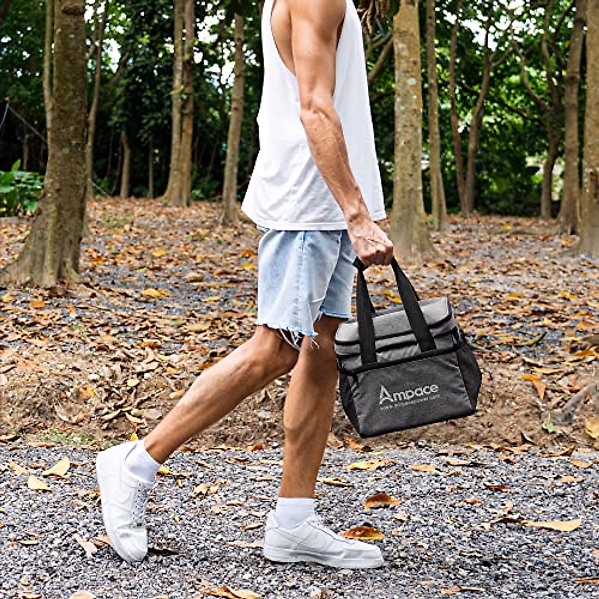 AMPACE Travel Carrying Case P600 Portable Power Station Triple-Layer Battery Storage Case Bag Waterproof & Shockproof Power Station Bag for Outdoor Camping Accessories RV Trip