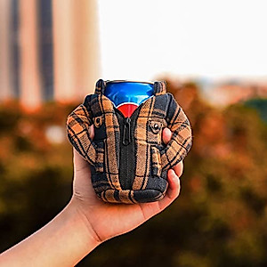Beverage Jacket Can Cover Drink Insulated Coolers For 12oz Fun Gifts for Family and Fiends Yellow