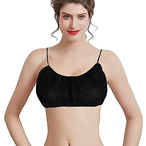 LIFESOFT Disposable Bras Sap Wraps Underwear Shoulder Loops Pack of 50