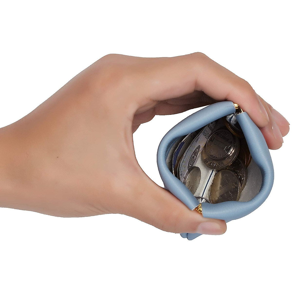 Travelambo Womens Multi Card Case Wallet & Leather Squeeze Coin Purse