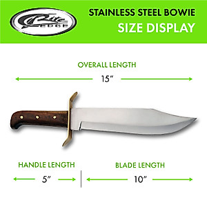 SZCO Supplies Stainless Steel Bowie Knife