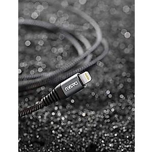 Dasku Lightning Cable 3ft 3Pack Nylon Braided Heavy Duty iPhone Charger Cable Cord Black Compatible with iPhone 14/13 / 12/11 / Pro Max/X/Xs Max/Xr /8 Plus/ 7 Plus/ 6S Plus / 6 Plus/iPad Mini/Air