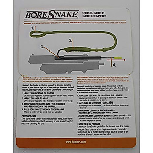 Hoppe's Boresnake .22 Caliber Pistol and Revolver, Clam E/F, Black