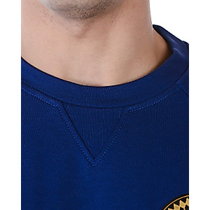 Versace Collection Sweatshirt logo Cotton for men V800687SVJ00358 (as1, alpha, s, regular, regular, Blue, Small)