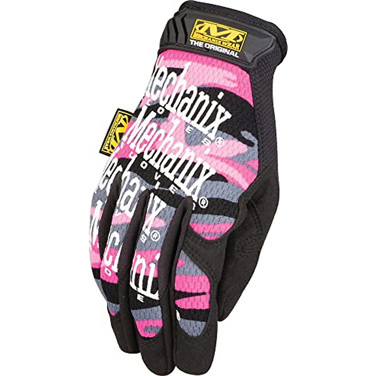 Mechanix Wear: The Original Women’s Pink Work Gloves with Secure Fit, Flexible Grip for Multi-Purpose Use, Durable Touchscreen Tactical Gloves for Women (Pink Camouflage, Women's Medium)