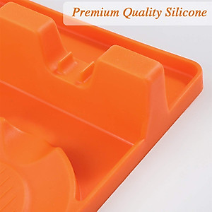 Lyrepie Upgrade Silicone Spoon Rest with Drip Pad, Silicone Utensil Rest Heat-Resistant, Spoon Holder for Kitchen Counter or Stove Top（Spoons are Not Included）