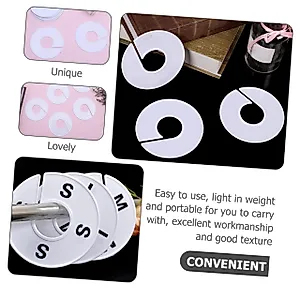 Cabilock Clothes Size Dividers Round 20 Pack Closet Wardrobe Separator Hooks for Easy Hanging