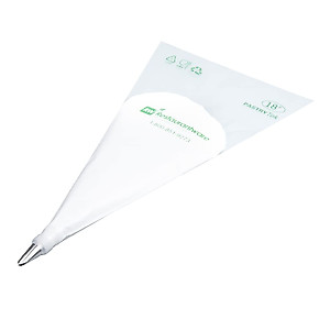 Restaurantware Pastry Tek Leaf Icing Tip 1 Reusable Piping Tip - #73 Dent-Resistant Stainless Steel Decorating Cake Tip Dishwasher-Safe Decorate Cupcakes Cakes or Cookies