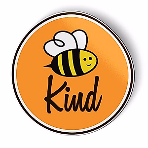 Bee Kind Cute Be Kind Oval - Flexible Magnet - Car Fridge Locker - 5.5"