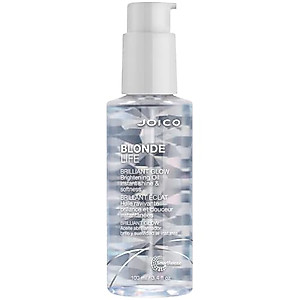 Joico Blonde Life Brilliant Glow Brightening Oil | For Blonde Hair | Tame Frizz | Boost Shine & Brilliance | Add Softness & Smoothness | With Monoi & Tamanu Oil | 3.4 Fl Oz