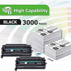 Aztech Compatible Toner Cartridge Replacement for HP 58A CF258A 58X CF258X for HP Pro M404dn M404n M404dw MFP M428fdw M428dw M428fdn Toner Printer M404 M428 M406 M430 (Black 2-Pack)