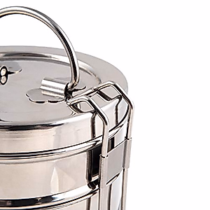4 Tier Indian-Tiffin Stainless Steel Small to Medium Tiffin Lunch Box
