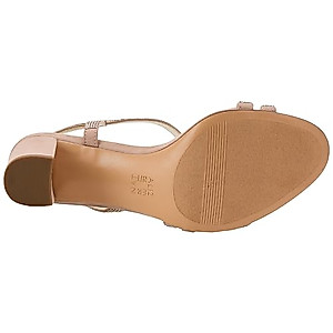 Naturalizer Womens Vanessa2 Rhinestone Embellished Strappy Heeled Sandal ,Creme Brulee Beige,10W