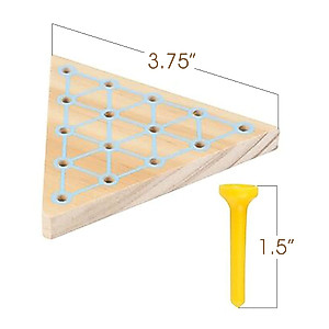 Gamie Peg Game for Kids, Set of 2, Fun Board Games for Kids and Adults, Made Wood and Plastic, Kids’ Learning Toys for Boys and Girls, Unique Games for Family Game Night