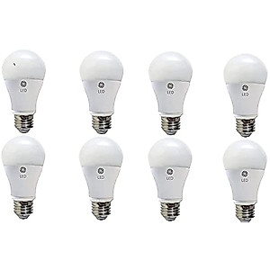 8 Pack GE LED 60W = 10W Soft White 60 Watt Equivalent A19 2700K Light Bulb