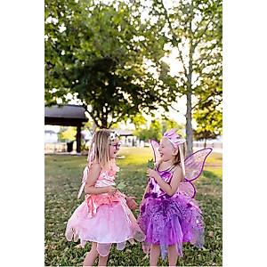 Little Adventures Purple Blossom Fairy Dress Up Costume (Small Age 1-3) - Machine Washable Child Pretend Play and Party Dress (wings sold separately)
