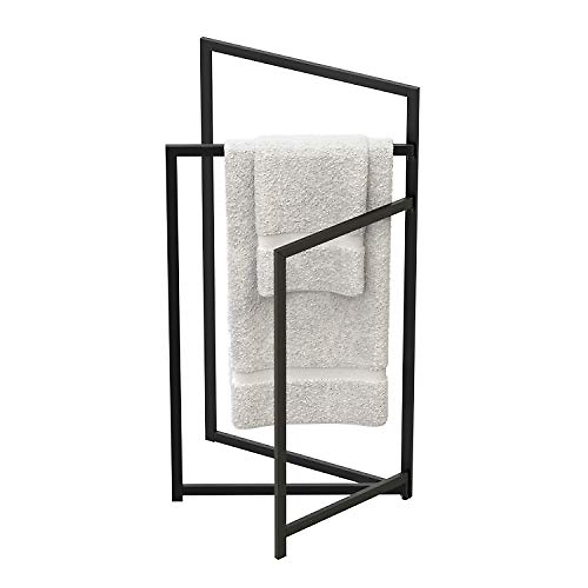 Gatco Freestanding Towel Holder, Matte Black