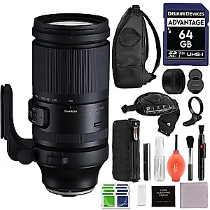 Tamron 150-500mm f/5-6.7 Di III VXD Lens for Sony E with Advanced Accessory and Travel Bundle | Extended 6 Years Tamron Warranty | AFA057S-700 | Tamron 150-500mm Sony E Lens