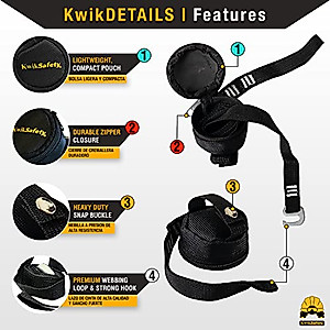 KwikSafety - Charlotte, NC - Marmoset Trauma Straps [1 Pair] Fall Protection OSHA Comfort Suspension Safety Device & Arrest System Attachment for Body/Legs Relief Compact, Lightweight & Quick Connect
