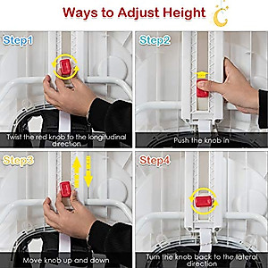 HONEY JOY Baby Walker, Foldable Seated Walker with Wheels, Adjustable Height, Steering Wheel w/Horn, Music & Lights, Removable Food Tray, Padded Seat, Car Walker for Baby Boy Girl Age 6 Months+