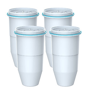 Waterspecialist NSF/ANSI 42 Certified Replacement Water Filters (Pack of 4), Replacement for ZeroWater® ZR-017 Pitcher Filters and Dispenser Filters, Reduce TDS, Chlorine, PFOA/PFOS and More